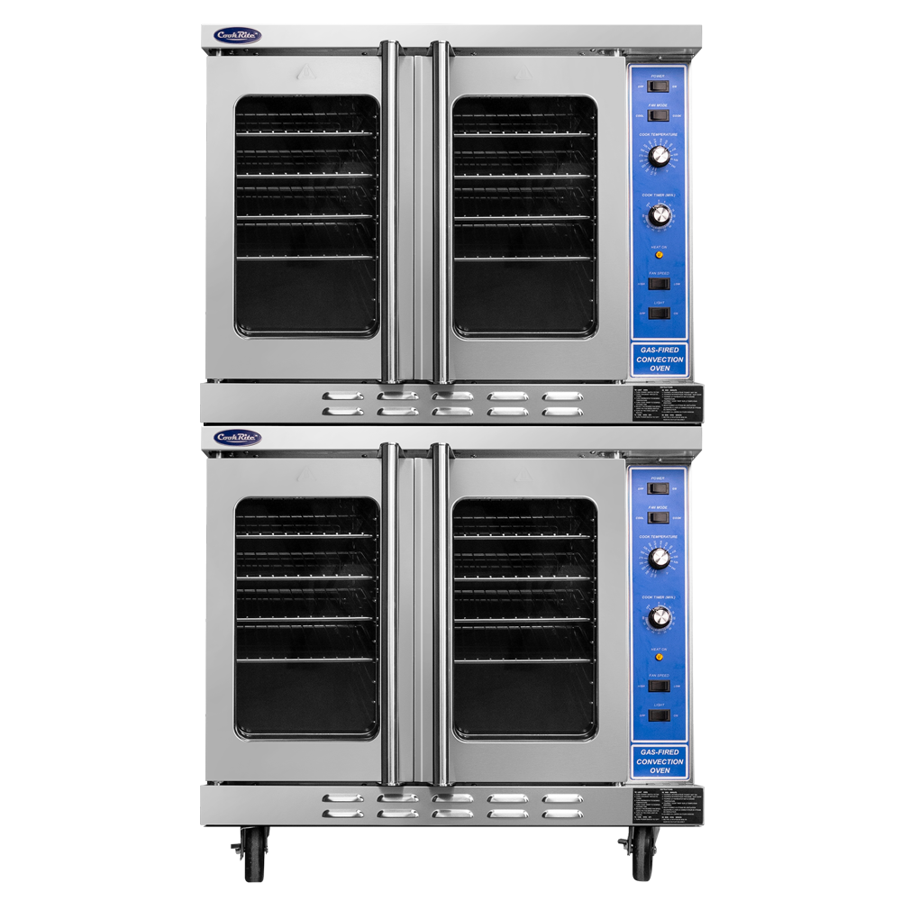 CookRite ATCO-513NB-2, 92,000 Btu Gas Convection Oven, Double Deck, St ...