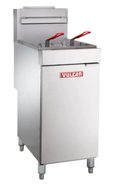 Vulcan LG400 45-50 lb. Natural Gas Floor Fryer - 120,000 Btu — Gorka ...