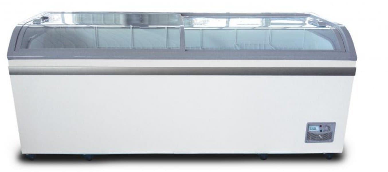 Coolasonic 700Y Double Door 79" Display Chest Freezer/Refrigerator ...