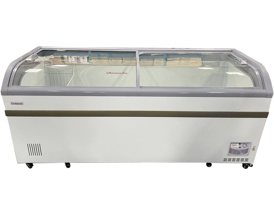 Coolasonic 700Y Double Door 79" Display Chest Freezer/Refrigerator ...