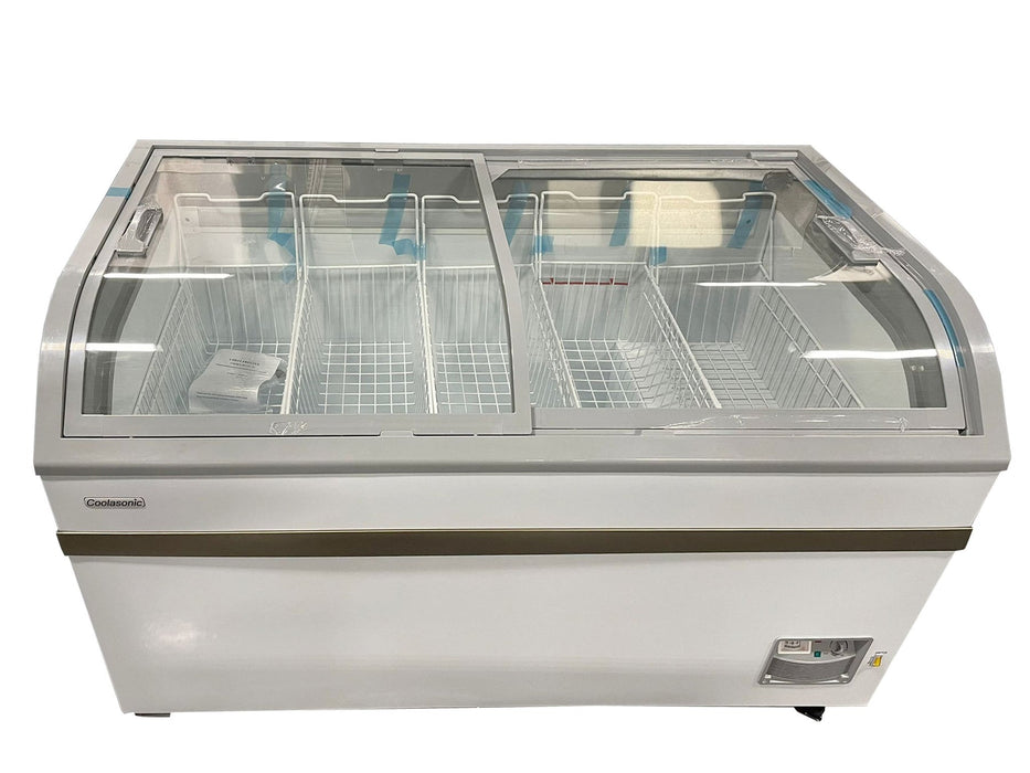 Coolasonic 500Y Double Door 58" Display Chest Freezer/Refrigerator ...