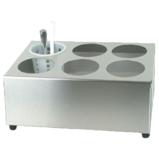 Thunder Group SLFC006 Flatware Cylinder Holder 6 Hole Countertop ...